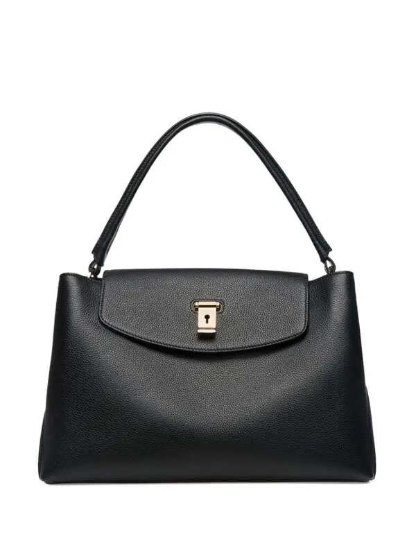 Bally Lock Me Leather Tote - Black