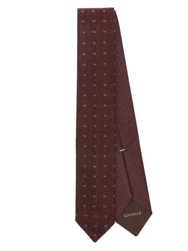 Canali Patterned Jacquard Tie