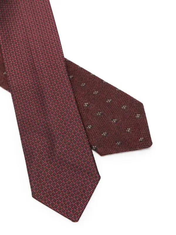 Canali Patterned Jacquard Tie