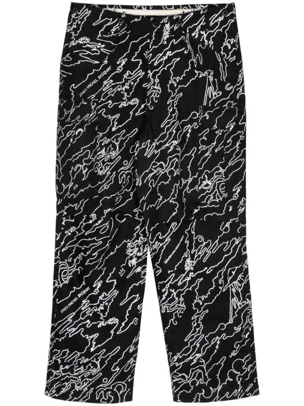 MAHARISHI Maha Basquiat Cargo Trousers - Black