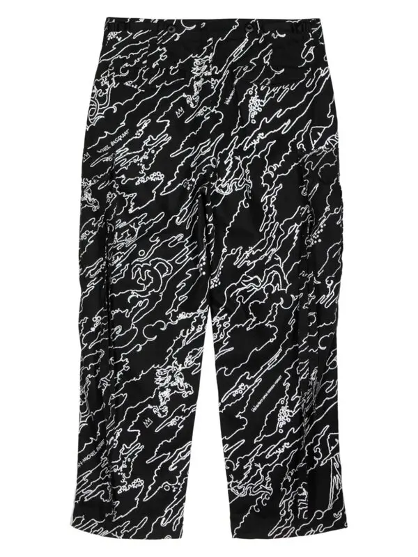 MAHARISHI Maha Basquiat Cargo Trousers - Black