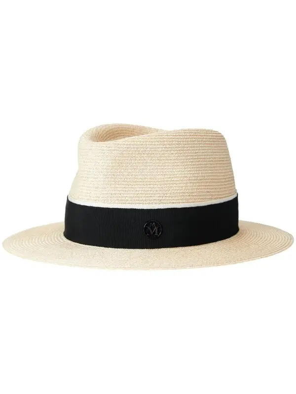 MAISON MICHEL Andre Straw Fedora - Neutrals
