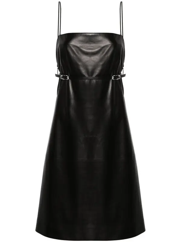 Givenchy Belted Leather Mini Dress