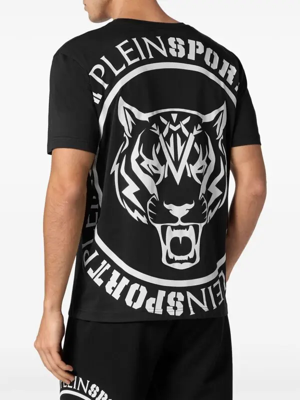 PLEIN SPORT Carbon Tiger Print T-shirt