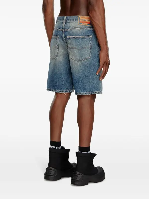 DIESEL® Straight-leg Denim Shorts - Blue