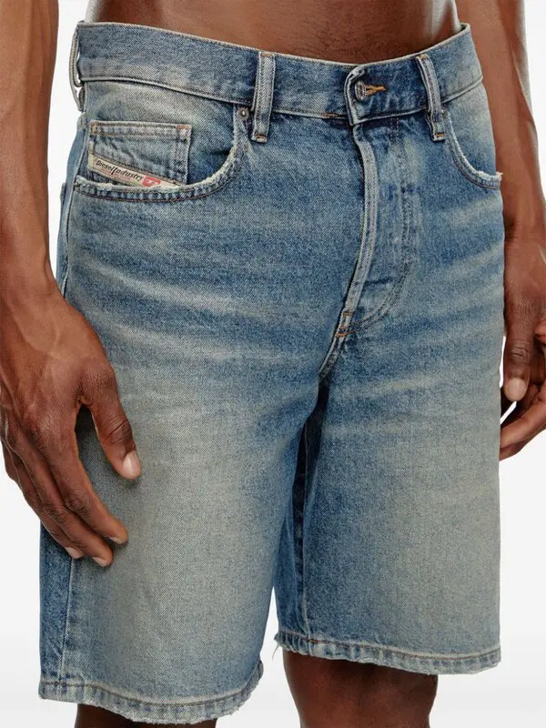 DIESEL® Straight-leg Denim Shorts - Blue
