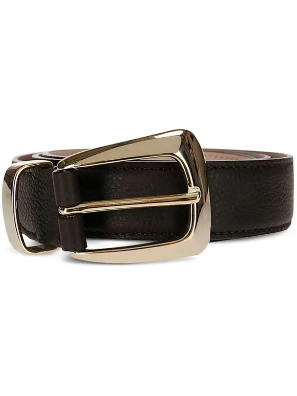 Khaite Buckle Leather Belt - Brown