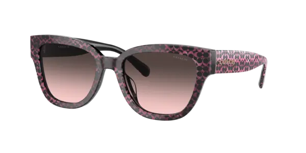 Coach Hc8379u Cl920 Sunglasses - Grey Rose Gradient