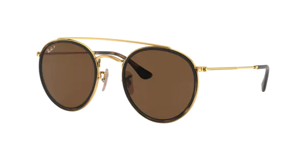 Ray-ban Round Double Bridge Sunglasses - B-15 Brown