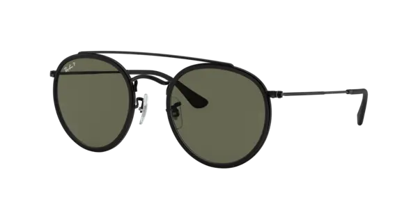 Ray-ban Round Double Bridge Sunglasses - G-15 Green Polarized