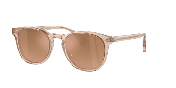 Oliver Spencer Finley Esq. Sunglasses - Light Brown Mirror Gradient Yellow