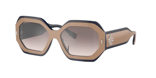 Tory Burch Sunglasses - Clear Gradient Grey Mirror Silver