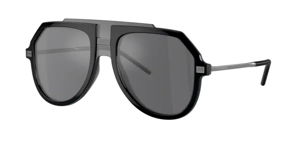 Dolce & Gabbana Full Rim Sunglasses - Grey Mirror Black