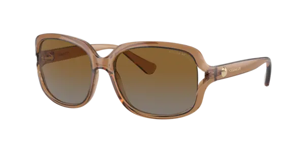 COACH Sunglasses - Brown Grey Gradient Polar