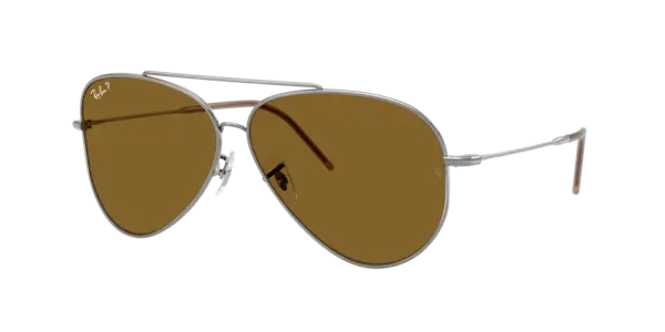 Ray-ban Aviator Reverse Sunglasses - Polar Dark Brown