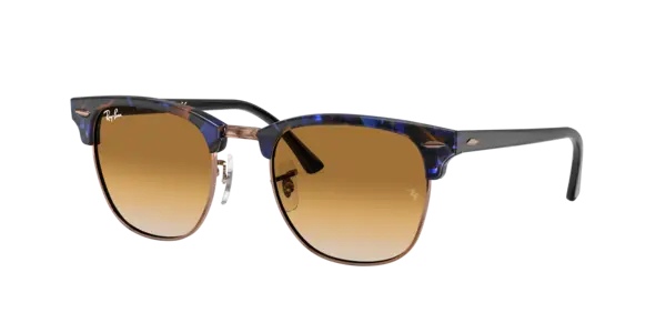 Ray-ban Clubmaster Fleck Sunglasses - Light Brown Gradient