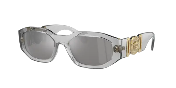 Versace Biggie Sunglasses - Light Grey Mirror Silver