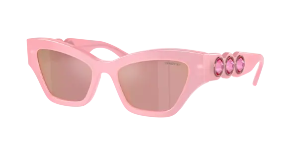SWAROVSKI Cat Eye Sunglasses - Pink Mirror Pink