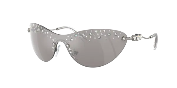 SWAROVSKI Sk7023 Sunglasses - Light Grey Mirror Silver
