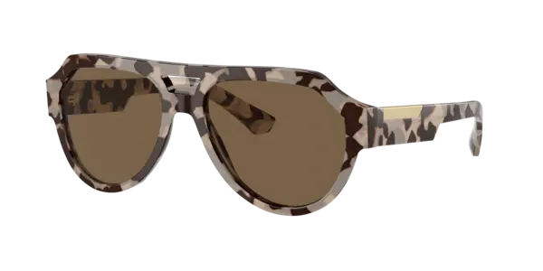 Dolce & Gabbana Aviator Sunglasses - Dark Brown