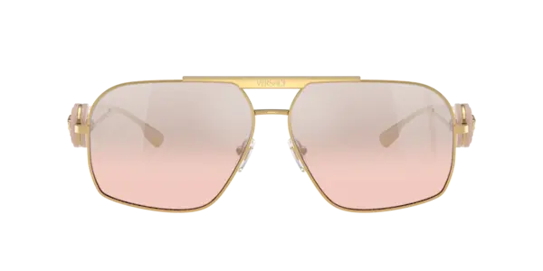 Versace Ve2269 Sunglasses - Light Pink Mirror Gradient Silver