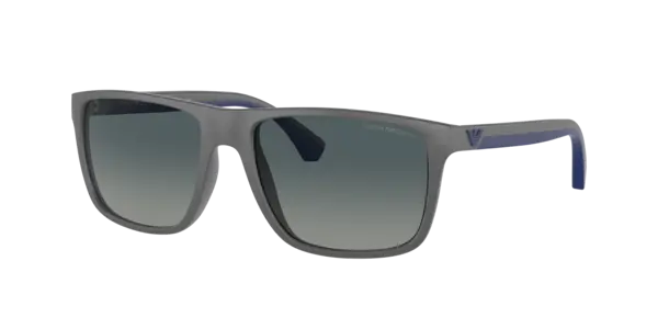 Emporio Armani Full Rim Sunglasses - Gradient Blue Polarized