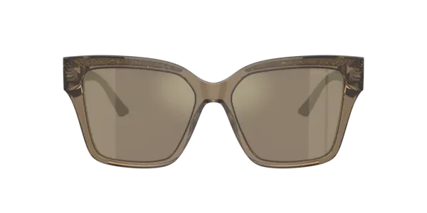JIMMY CHOO Full Rim Sunglasses - Light Brown Mirror Gold