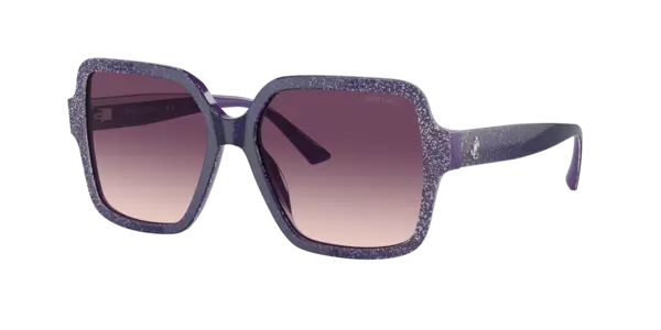 JIMMY CHOO Glitter Sunglasses - Pink Gradient Violet