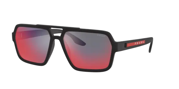 Prada Linea Rossa Ps 01xs Sunglasses - Dark Grey Mirror Blue,red