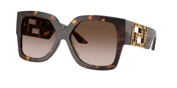 Versace Square Frame Sunglasses - Brown Gradient