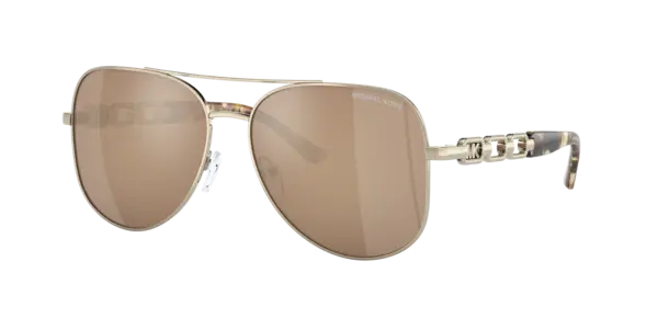 Michael Kors Aviator Sunglasses - Gold Mirror