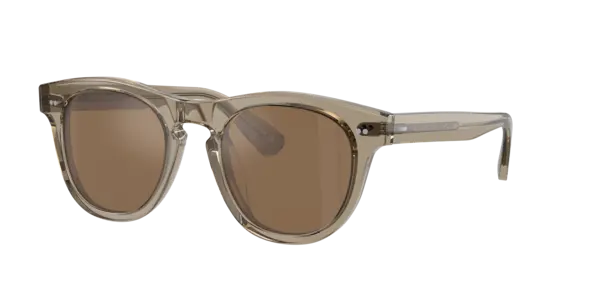 Oliver Spencer Rorke Sunglasses - Cognac Mirror