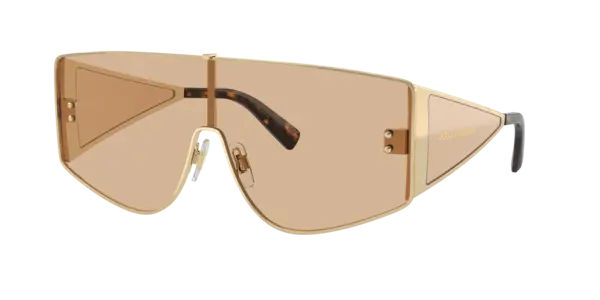 Dolce & Gabbana Sunglasses - Light Brown Mirror Flash Gold