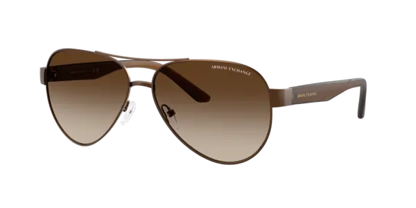 Armani Exchange Aviator Sunglasses - Gradient Brown