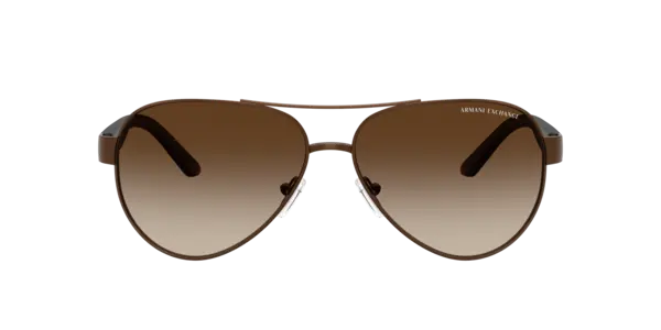 Armani Exchange Aviator Sunglasses - Gradient Brown