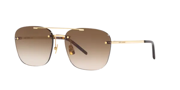 Saint Laurent Sl 309 Rimless Sunglasses - Brown Gradient