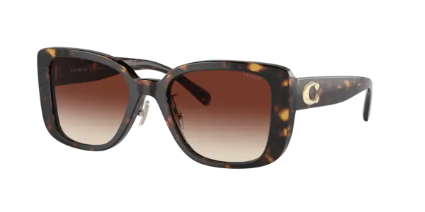 COACH Tortoiseshell Sunglasses - Dark Brown Gradient