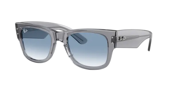 Ray-ban Mega Wayfarer Sunglasses - Clear Gradient Blue
