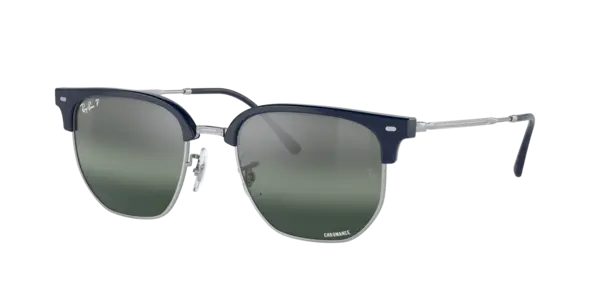 Ray-ban Clubmaster Sunglasses - Silver,blue