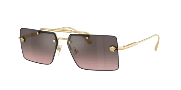 Versace Sunglass Ve2245 - Pink Gradient Grey Flash Silver