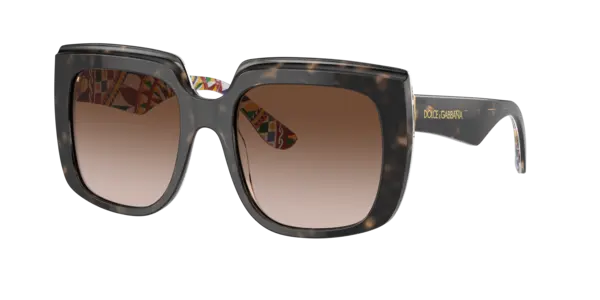 Dolce & Gabbana Square Frame Sunglasses - Gradient Brown