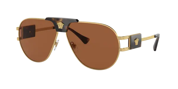 Versace Aviator Sunglasses - Dark Brown