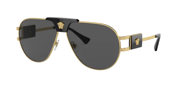 Versace Aviator Sunglasses - Dark Grey