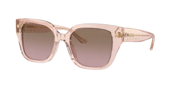 COACH Tortoiseshell D-frame Sunglasses - Brown Pink Gradient