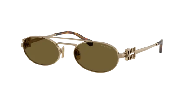 Miu Miu Mu 54zs Sunglasses - Dark Brown