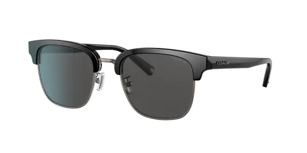 COACH Hc8326 Sunglasses - Dark Grey Solid
