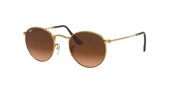 Ray-ban Round Metal Sunglasses - Pink,brown Gradient