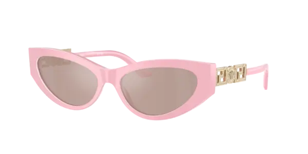 Versace Cat Eye Sunglasses - Light Pink Mirror Silver