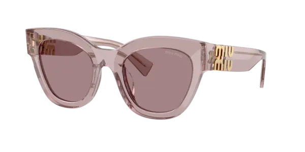 Miu Miu Mu 01ys Sunglasses - Light Purple Brown