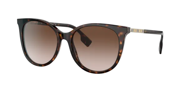 Burberry Black Acetate Sunglasses - Brown Gradient